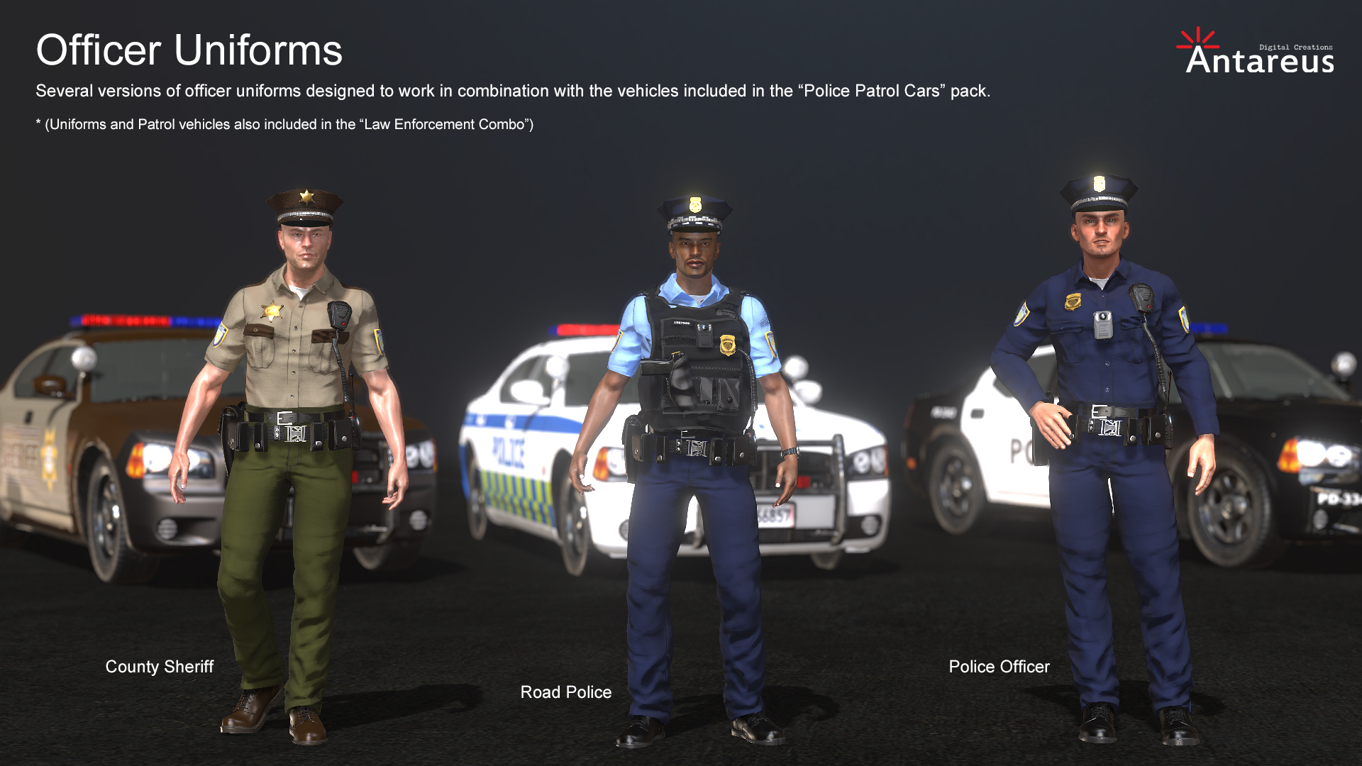 Policeman Uniforms & Gears - Character Creator/Outfit - Reallusion ...