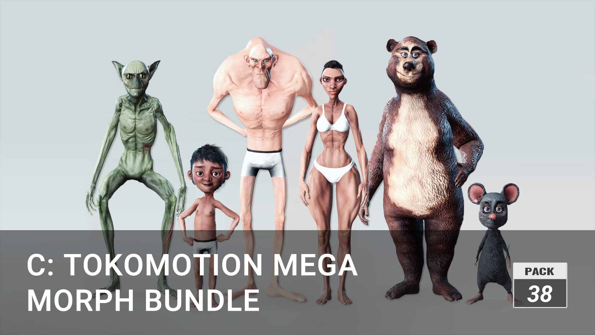 C: ToKoMotion Mega Morph Bundle - Character Creator/Combo (Multiple-PID) - Reallusion Content Store