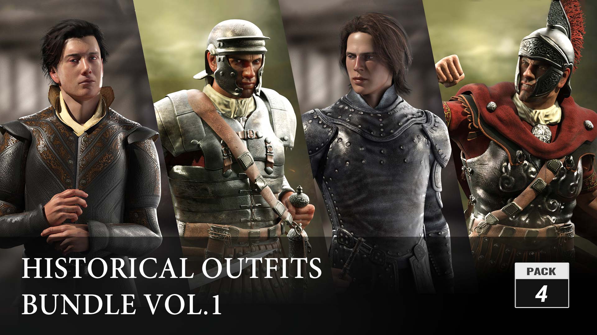 Historical Outfits Bundle Vol.1 - Character Creator/Combo (Multiple-PID ...