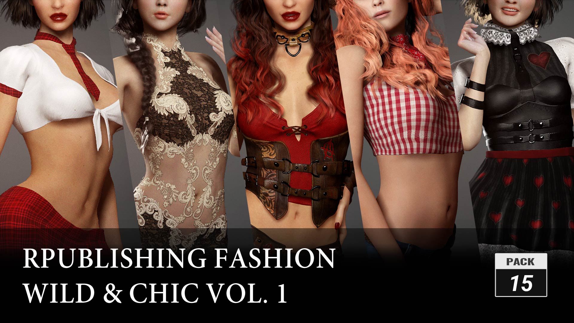 Rpublishing Fashion Wild & Chic Vol. 1 - Character Creator/Combo (Multiple-PID) - Reallusion ...