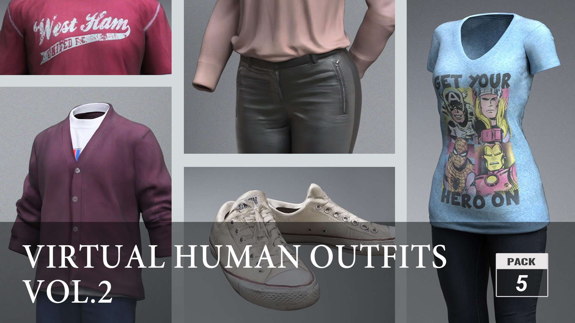 Virtual Human Outfits Vol.2 - Character Creator/Combo (Multiple-PID ...