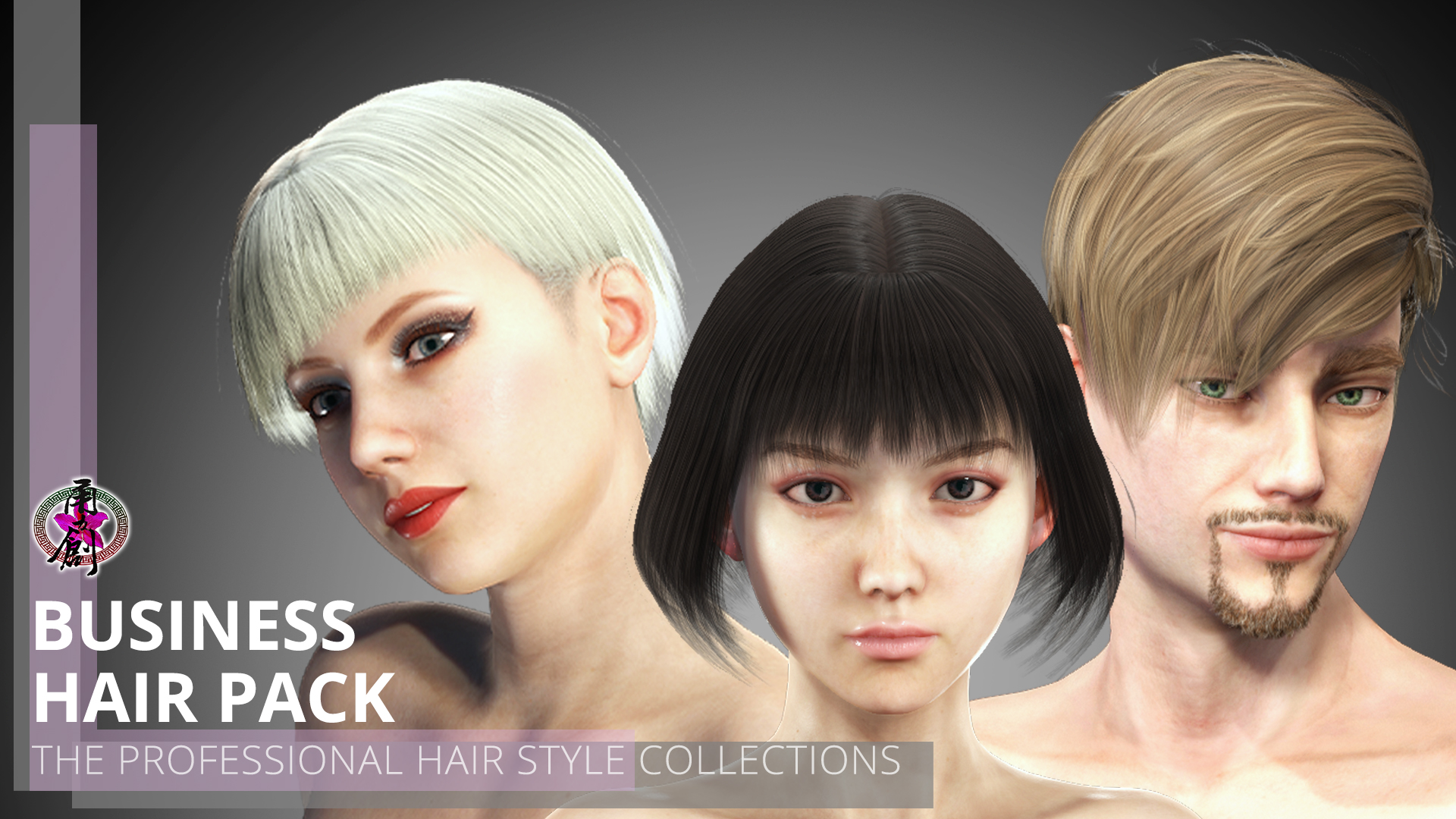 Modern Hair Pack - Character Creator/Combo (Multiple-PID) - Reallusion ...