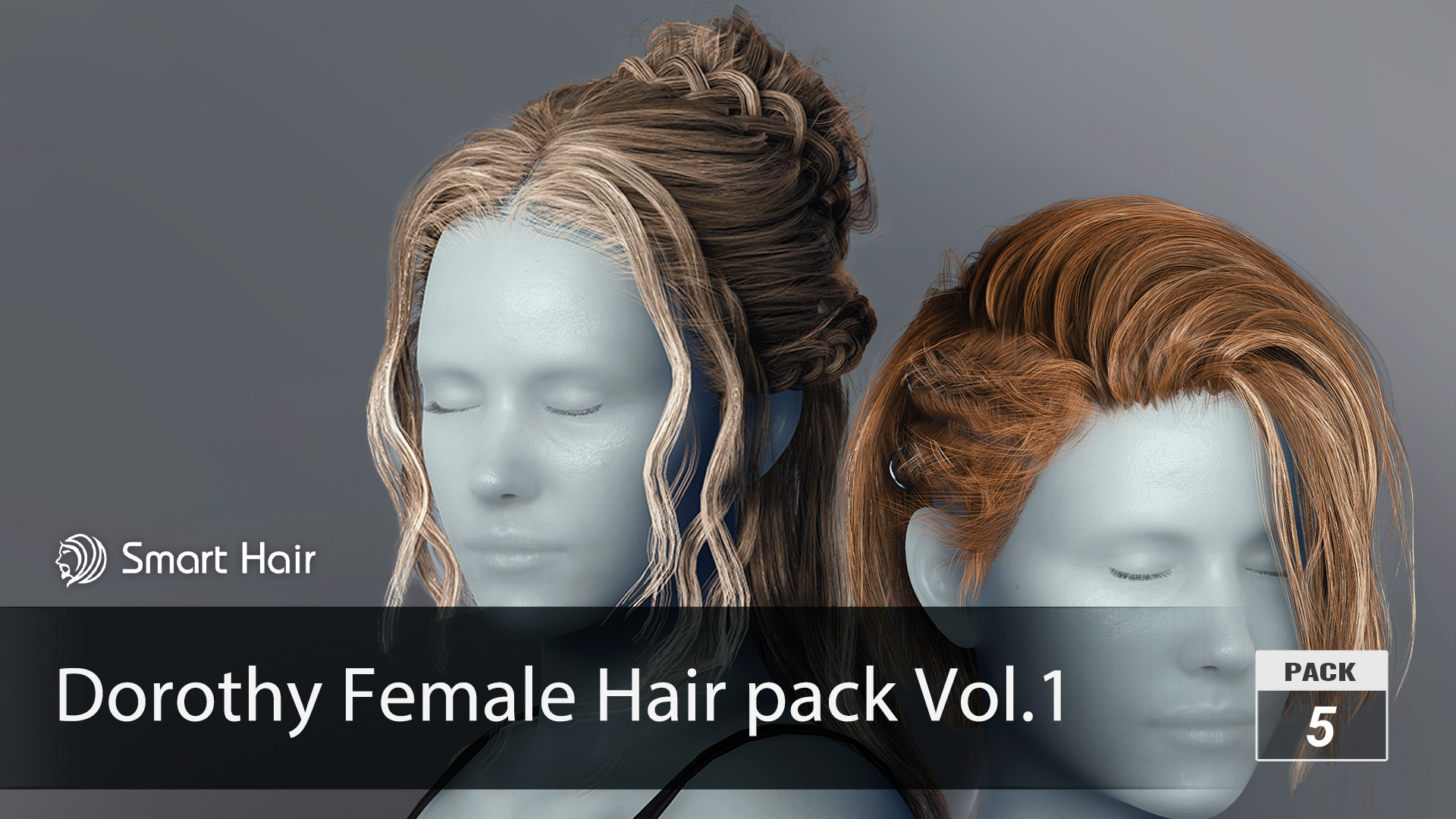 Dorothy Female Hair pack Vol.1 - Character Creator/Combo (Multiple-PID ...
