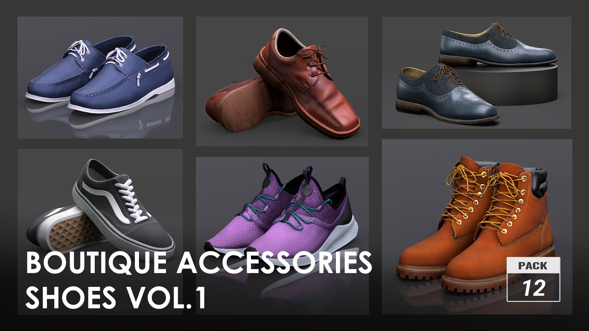Boutique Accessories - Shoes Vol.1 - Character Creator/Combo (Multiple ...