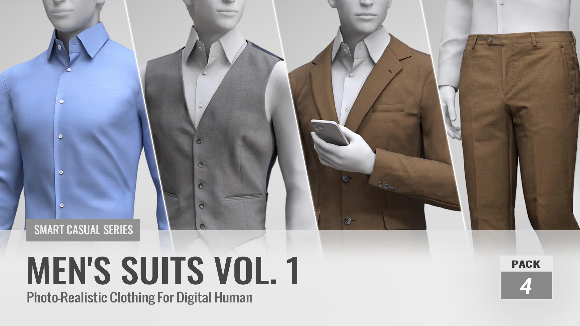 Smart Casual - Men's Suits Vol.1 - Character Creator/Combo (Multiple ...