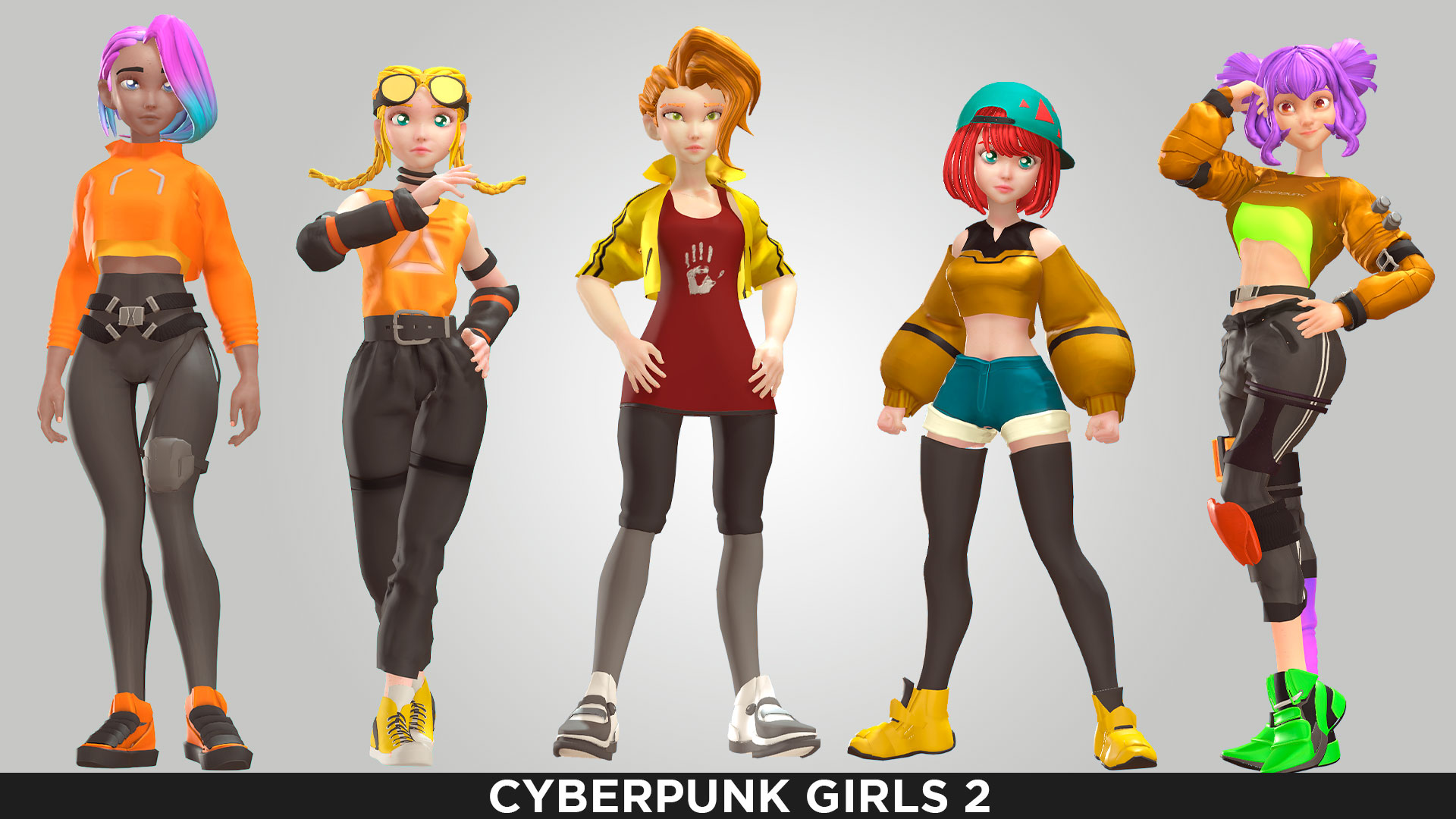 Cyberpunk girls 2 - Character Creator/Combo (Multiple-PID) - Reallusion ...