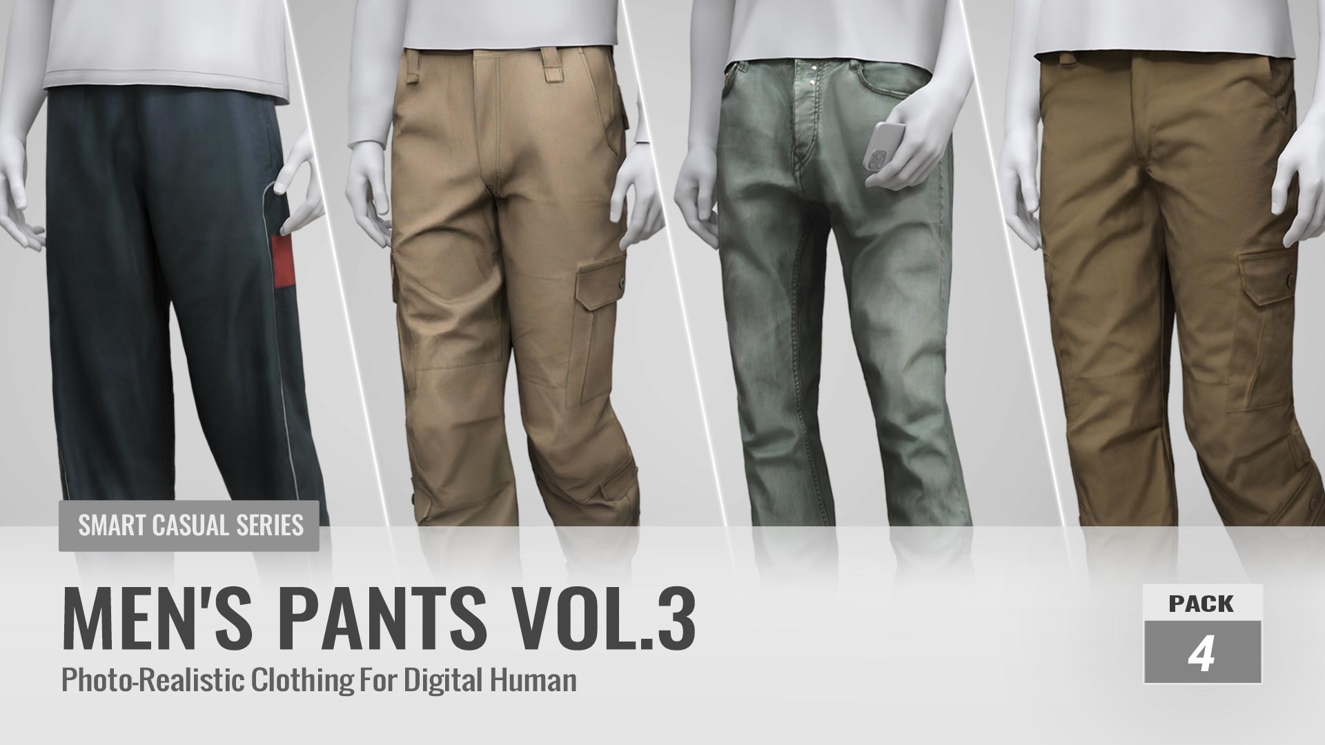Smart Casual - Men's Pants Vol.3 - Character Creator/Combo (Multiple ...