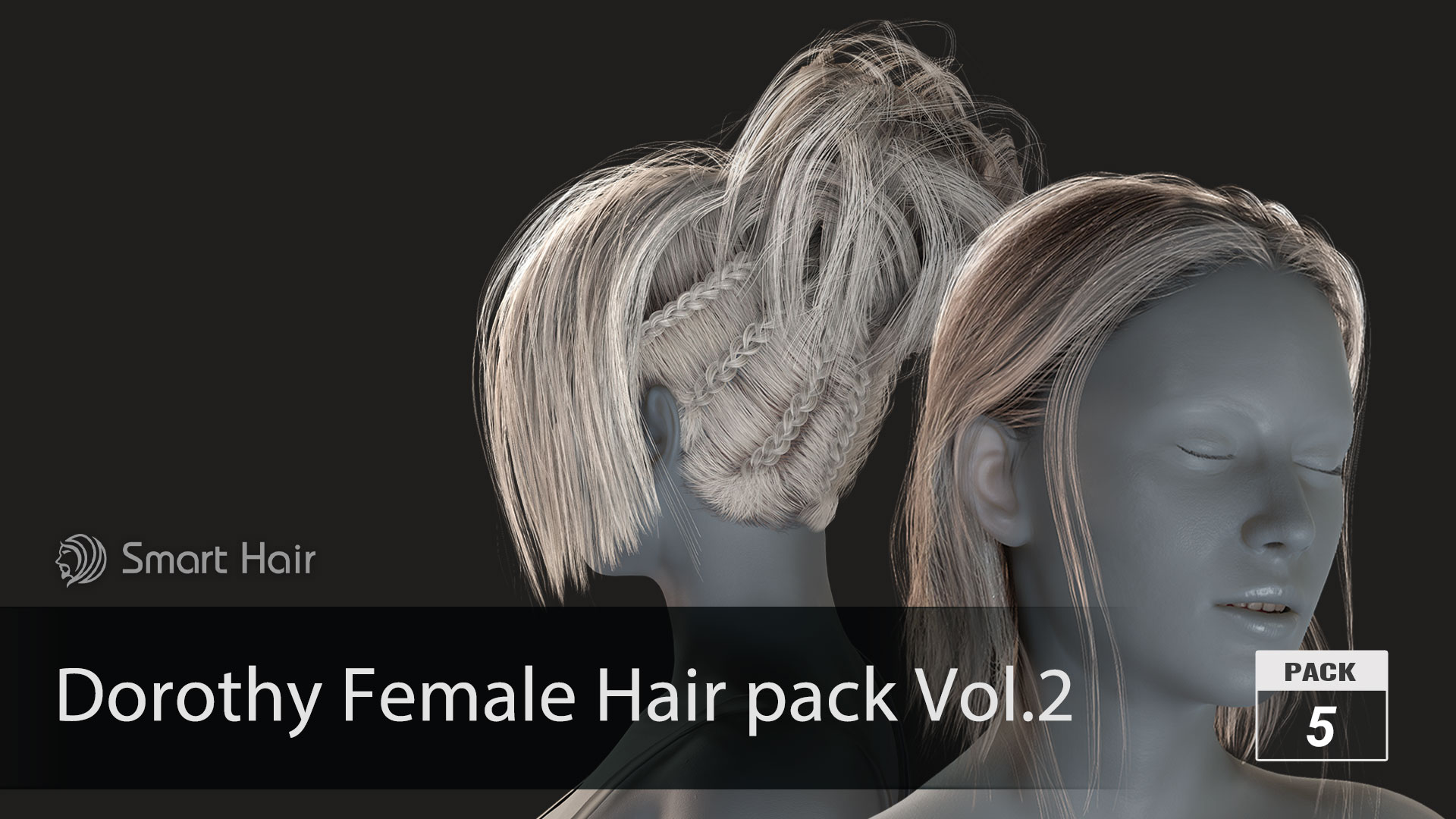 Dorothy Female Hair pack Vol.2 - Character Creator/Combo (Multiple-PID ...