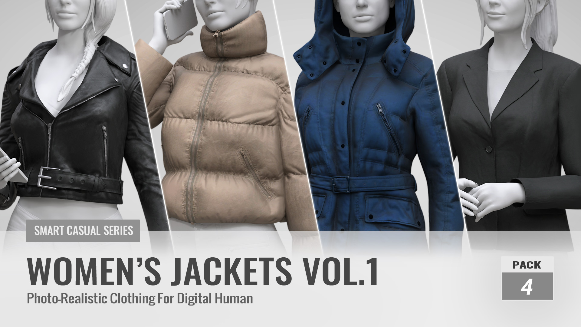 Smart Casual - Women's Jackets Vol.1 - Character Creator/Combo ...