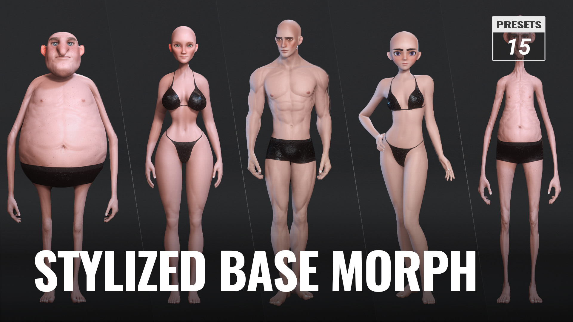 Stylized Base Morph - Character Creator/Combo (Multiple-PID) - Reallusion Content Store