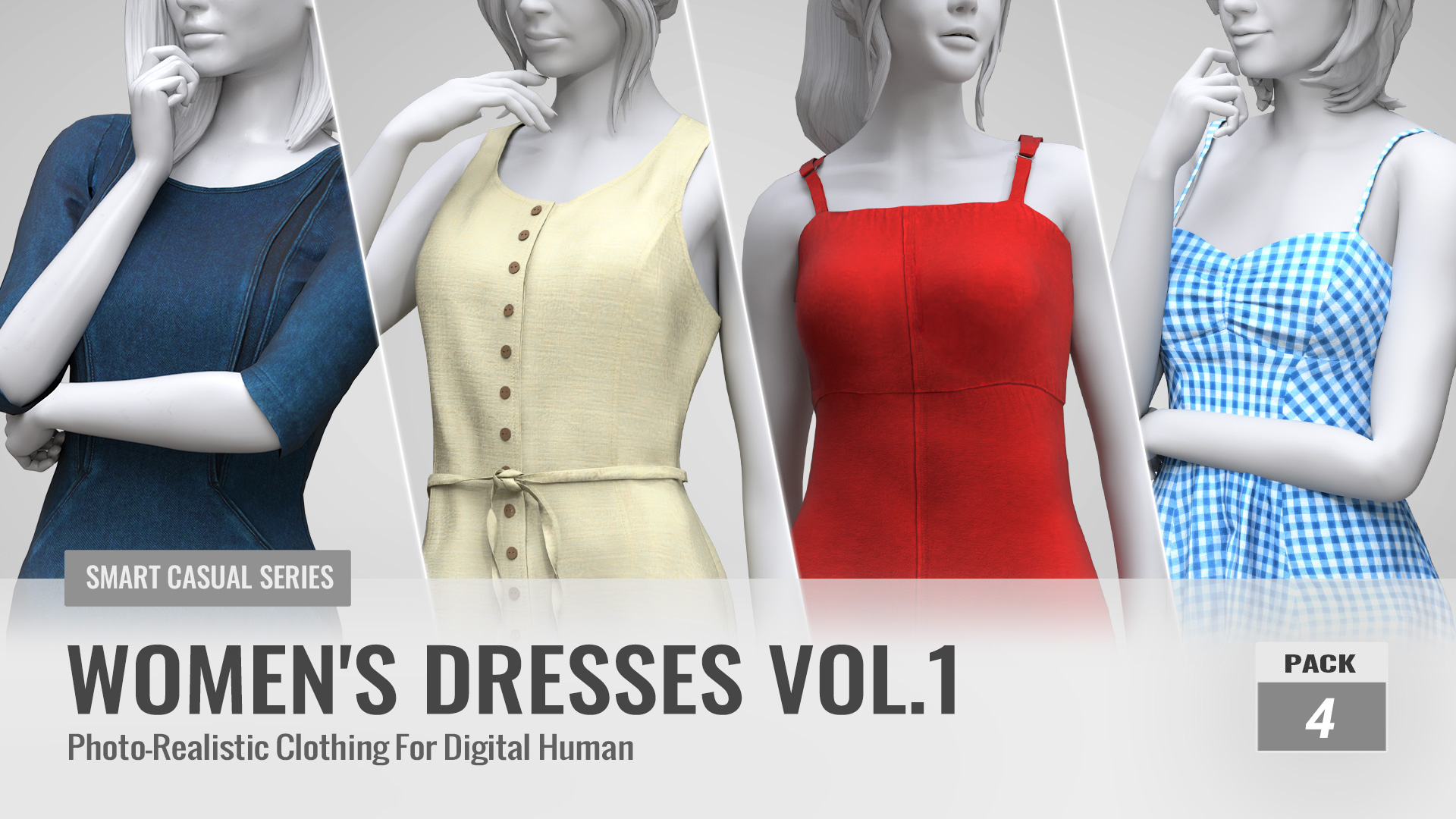 Smart Casual - Women's Dresses Vol.1 - Character Creator/Combo ...