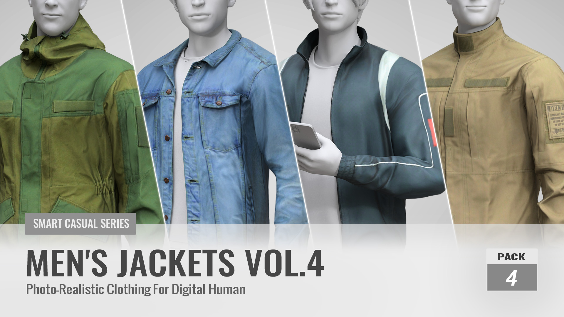 Smart Casual - Men's Jackets Vol.4 - Character Creator/Combo (Multiple ...