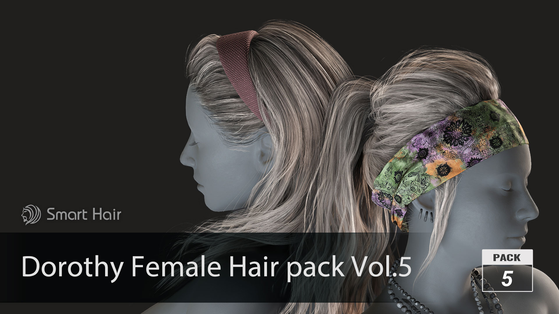 Dorothy Female Hair pack Vol.5 - Character Creator/Combo (Multiple-PID) - Reallusion Content Store