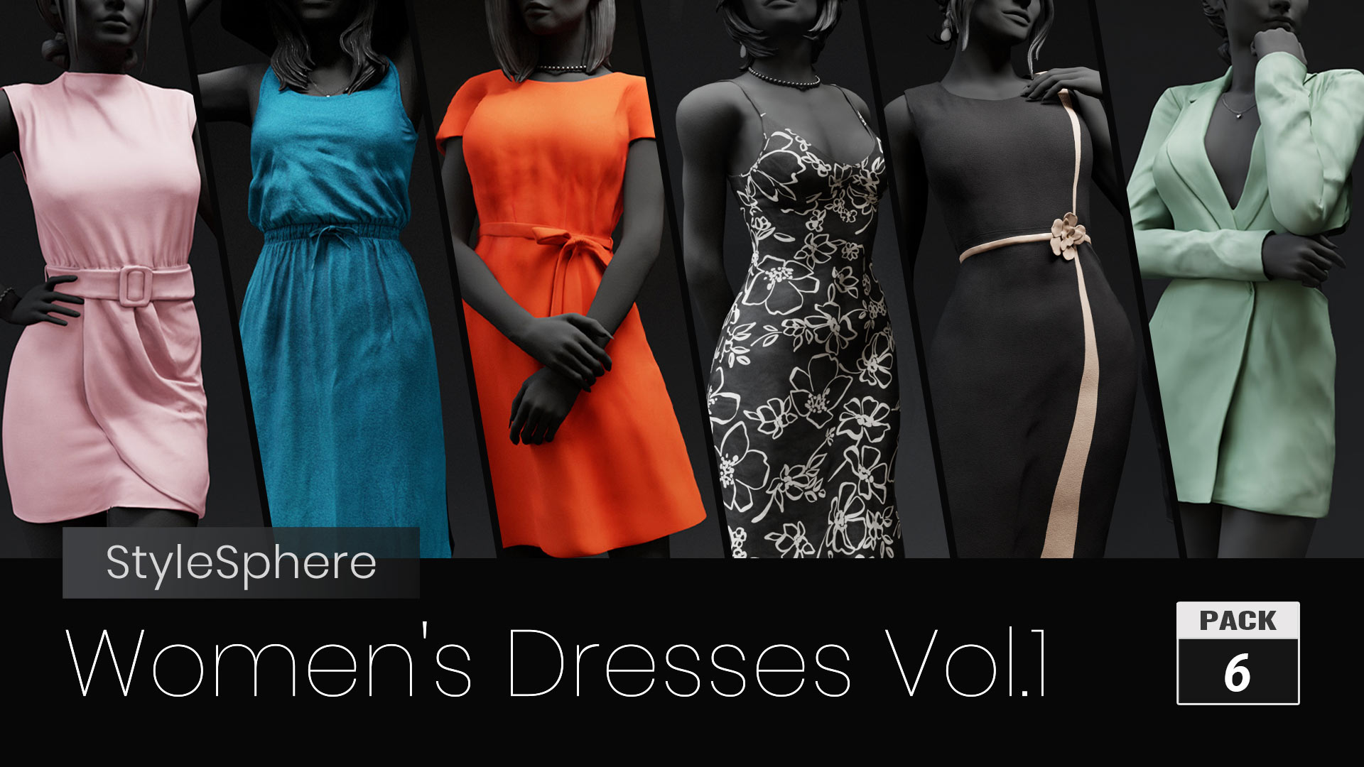 Style Sphere - Women's Dresses Vol.1 - Character Creator/Combo ...