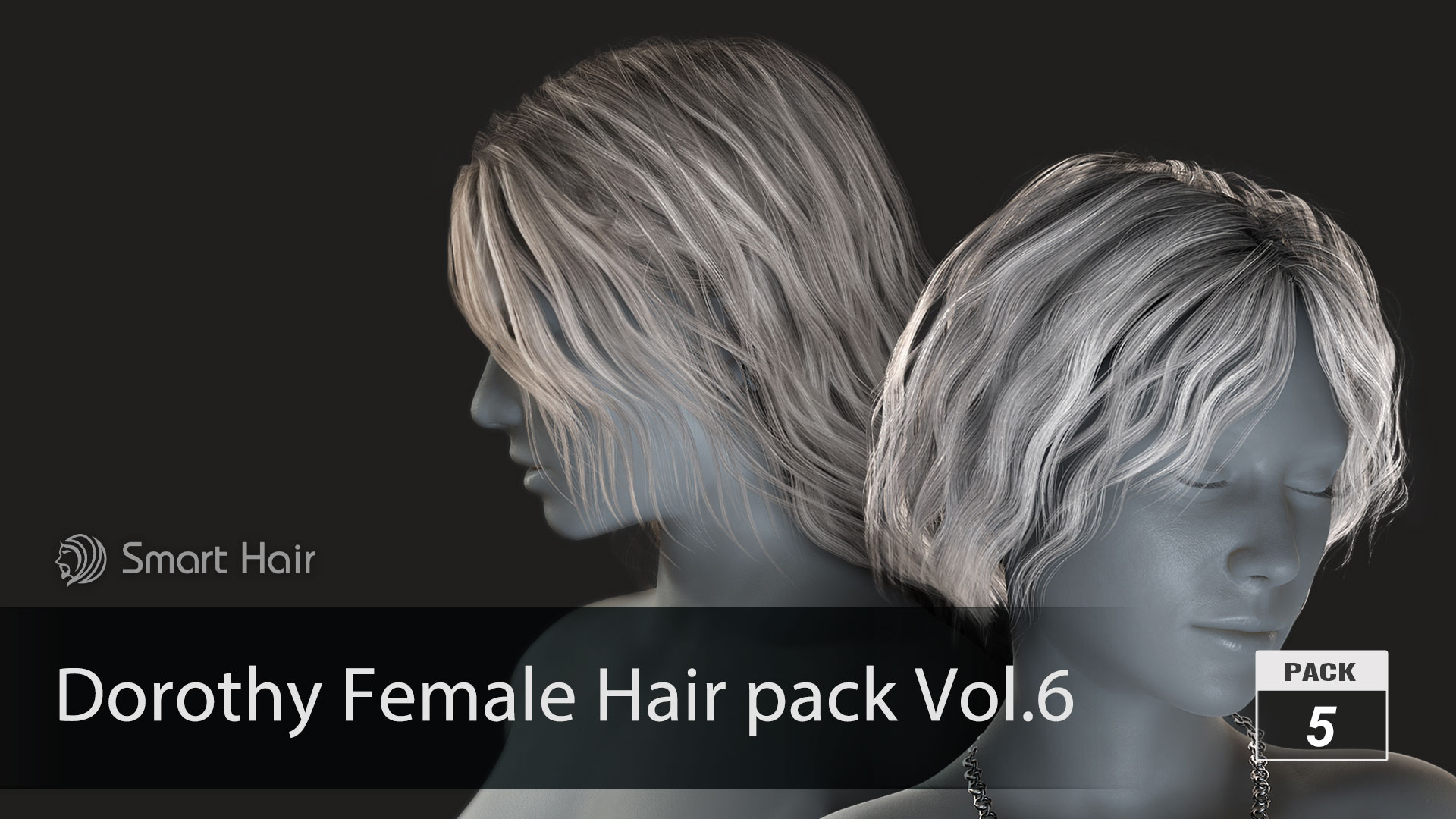 Dorothy Female Hair pack Vol.6 - Character Creator/Combo (Multiple-PID ...