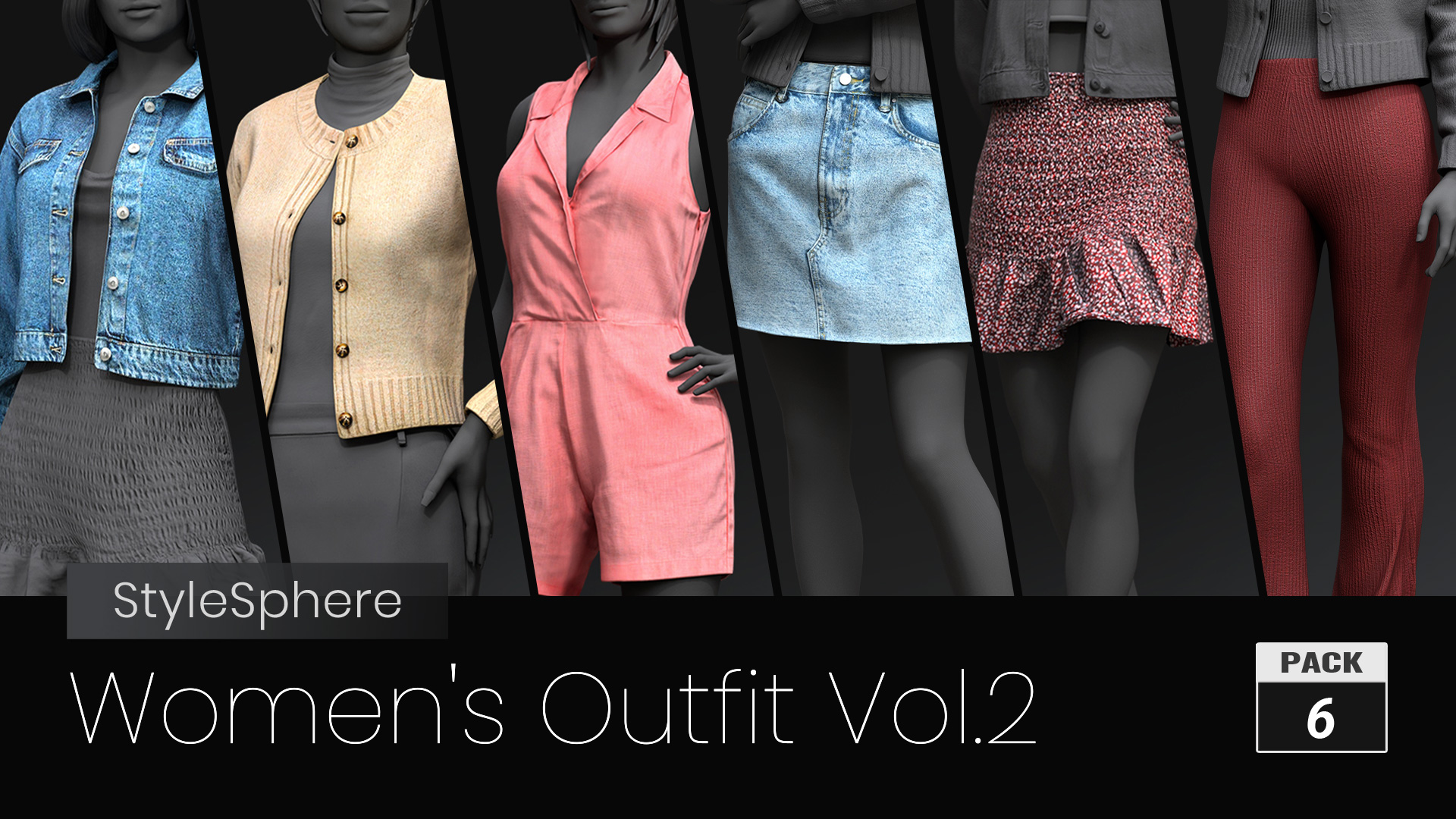 Style Sphere - Women's Outfit Vol.2 - Character Creator/Combo (Multiple ...
