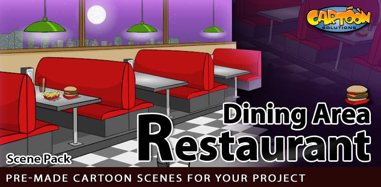 Restaurant Dining Area - Cartoon Animator/Scene - Reallusion Content Store