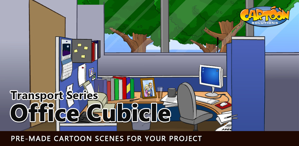 Office Cubicle - Cartoon Animator/Scene - Reallusion Content Store