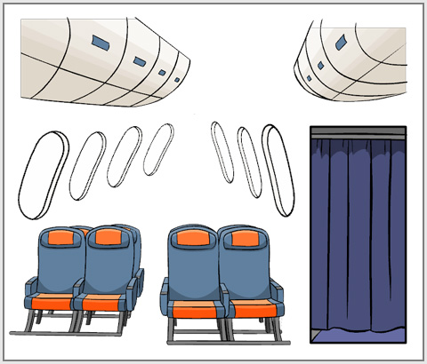 Airplane Interior - Cartoon Animator/Scene - Reallusion Content Store