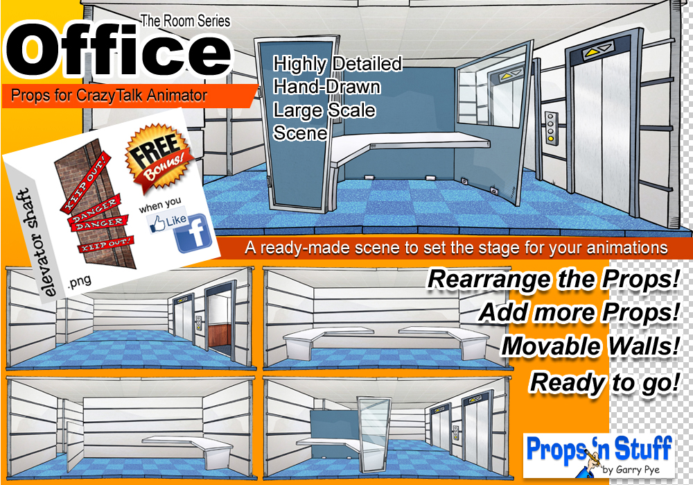Office - Cartoon Animator/Scene - Reallusion Content Store