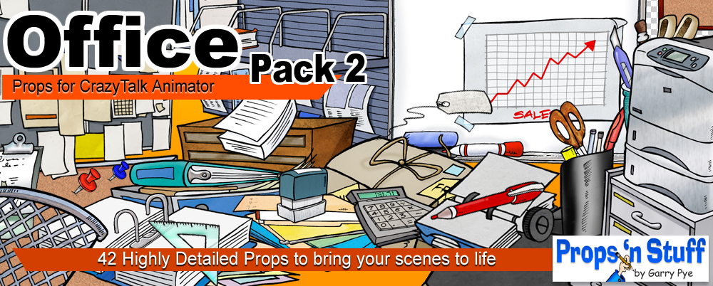 Office Content Pack #2 - Cartoon Animator/Scene - Reallusion Content Store