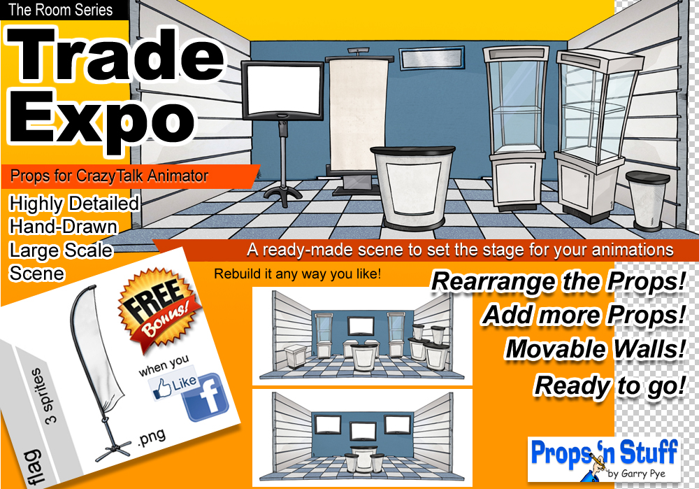 Trade Expo - Cartoon Animator/Scene - Reallusion Content Store