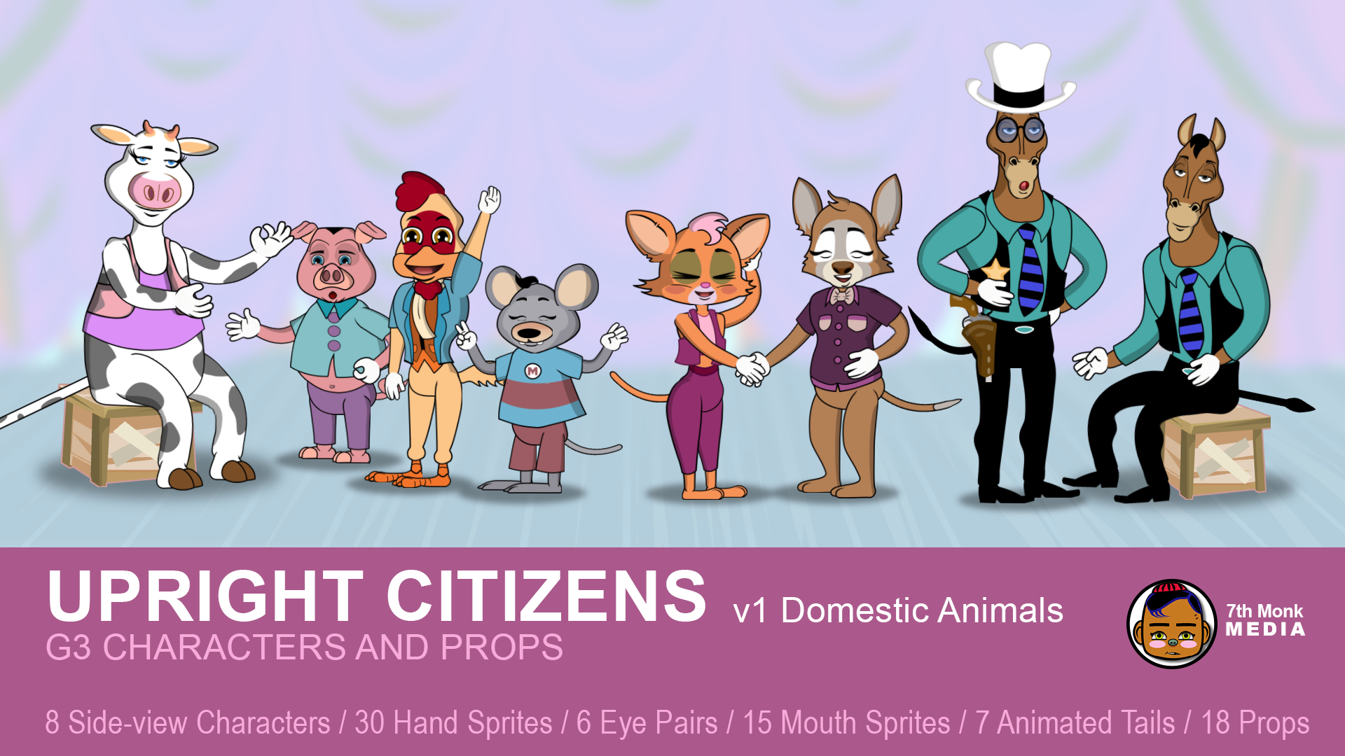 Upright Citizens Vol.1 - Domestic Animals - Cartoon Animator/Actor ...