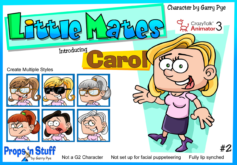 Little Mates #2 - Carol - Cartoon Animator/Actor - Reallusion Content Store