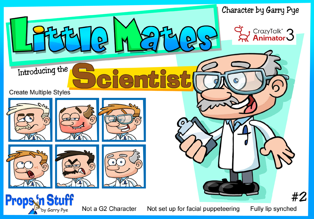 Little Mates #3 - The Scientist - Cartoon Animator/Actor - Reallusion ...