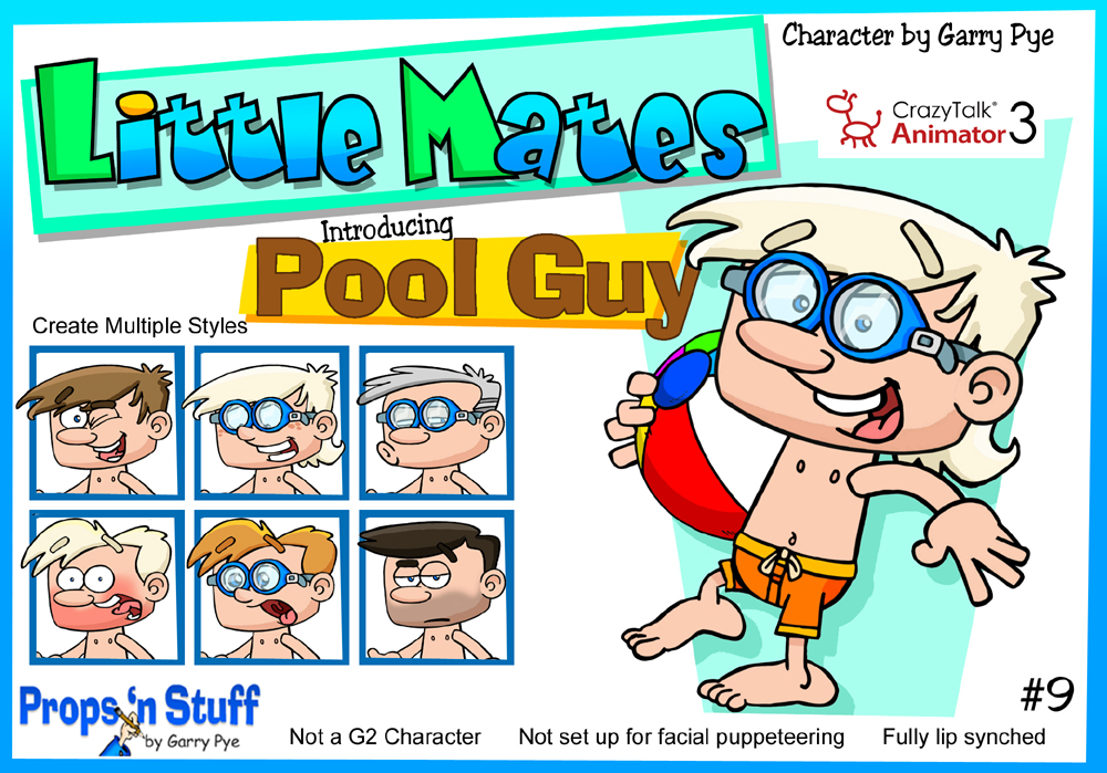 Little Mates #9 - Pool Guy - Cartoon Animator/Actor - Reallusion ...