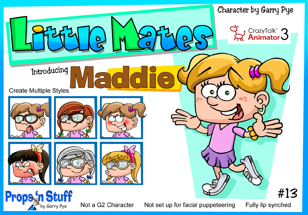 Little Mates #13 - Maddie - Cartoon Animator/Actor - Reallusion Content ...