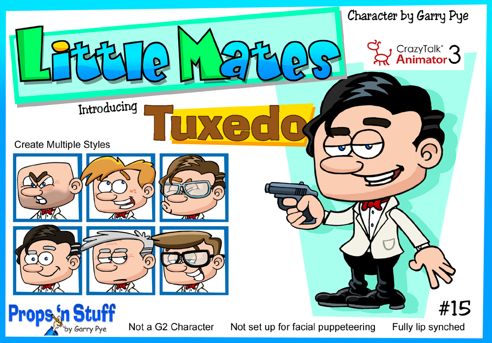 Little Mates #15 - Tuxedo - Cartoon Animator/Actor - Reallusion Content ...