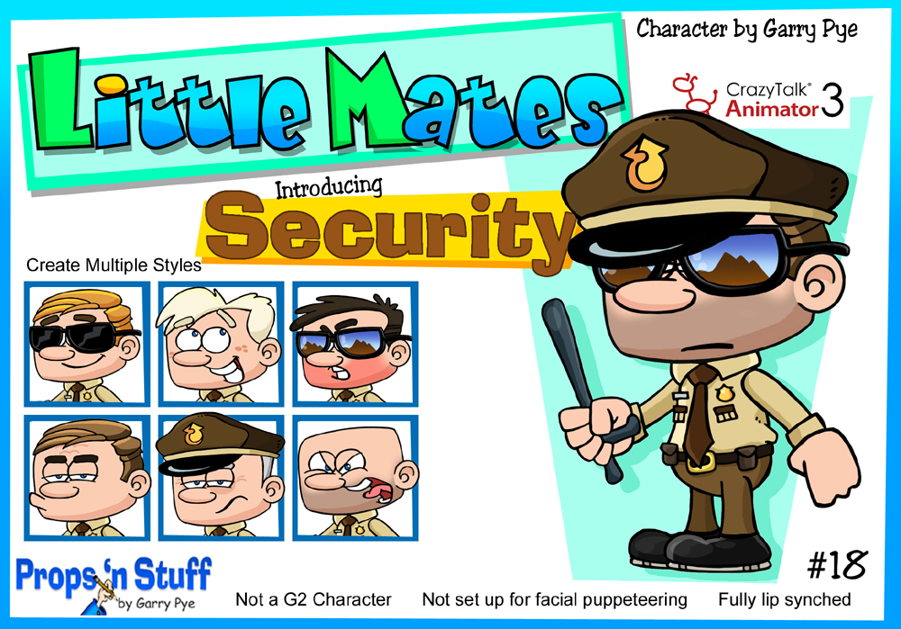 Little Mate #18 - Security - Cartoon Animator/Actor - Reallusion ...