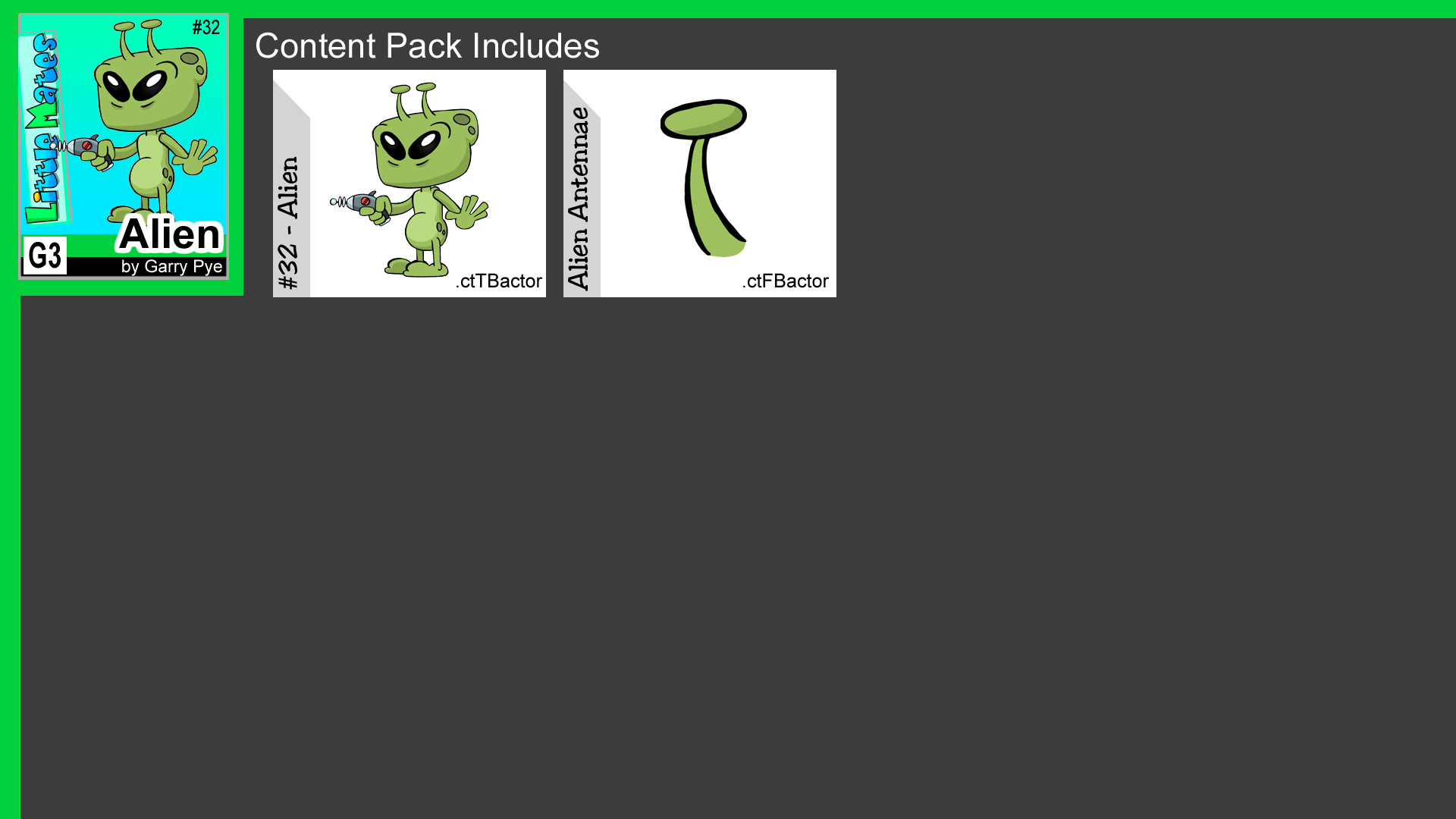 Little Mates - #32 Alien - Cartoon Animator/Actor - Reallusion Content ...