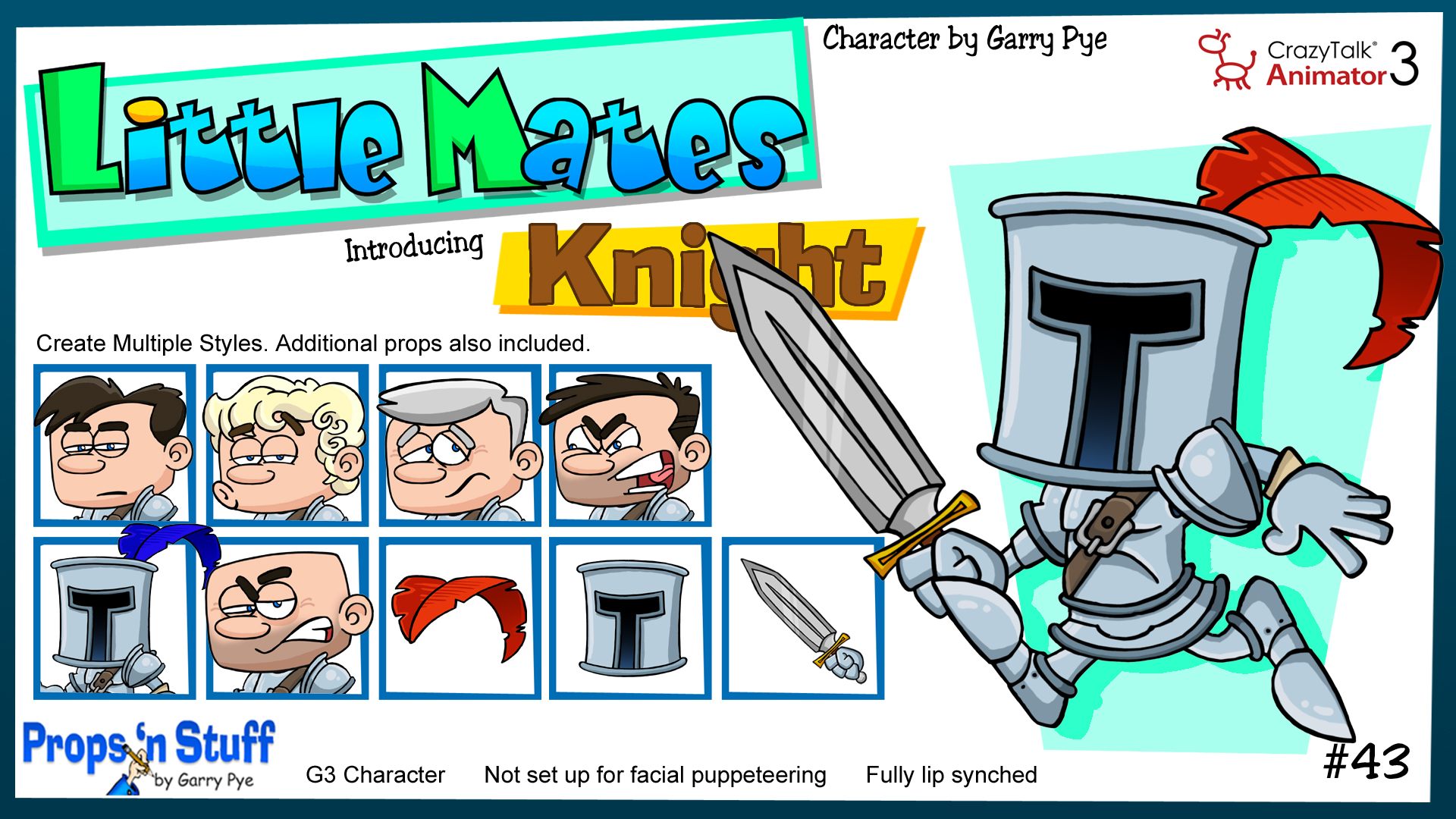 Little Mates #43 - Knight - Cartoon Animator/Actor - Reallusion Content ...