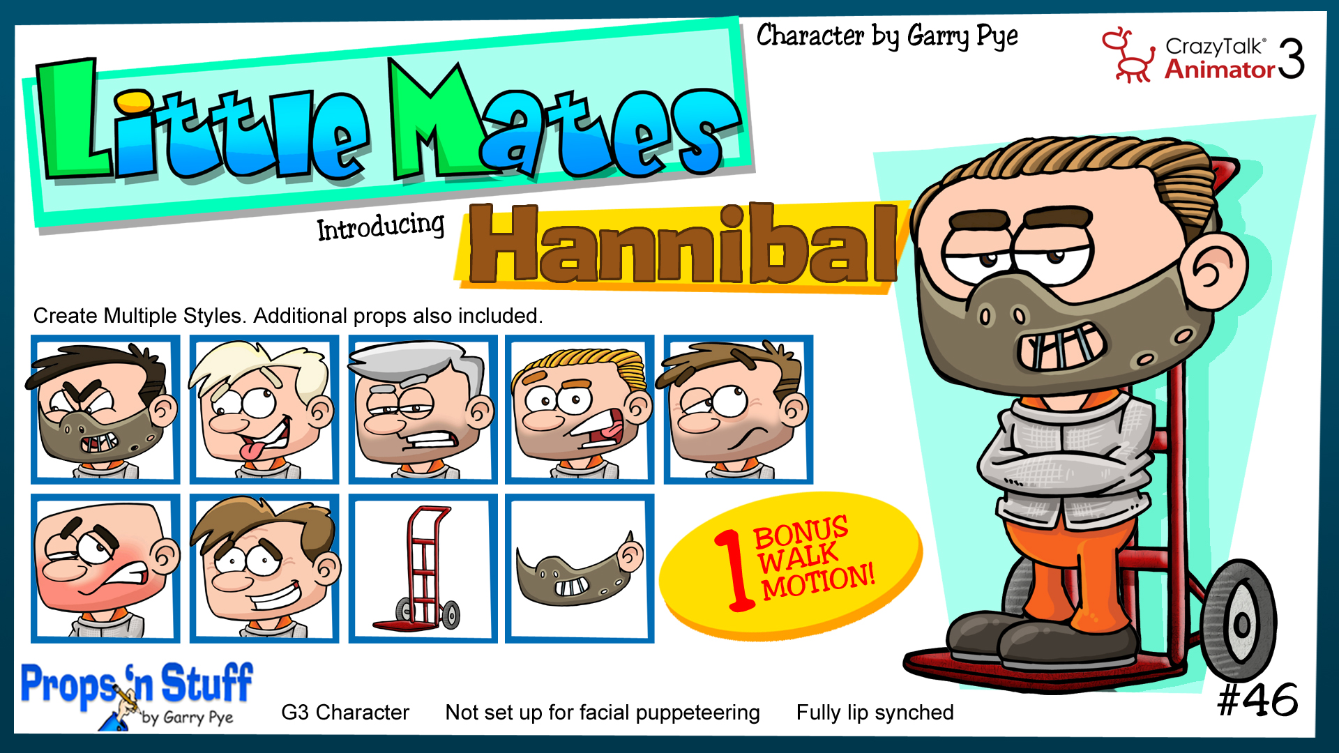 Little Mates #46 - Hannibal - Cartoon Animator/Actor - Reallusion ...