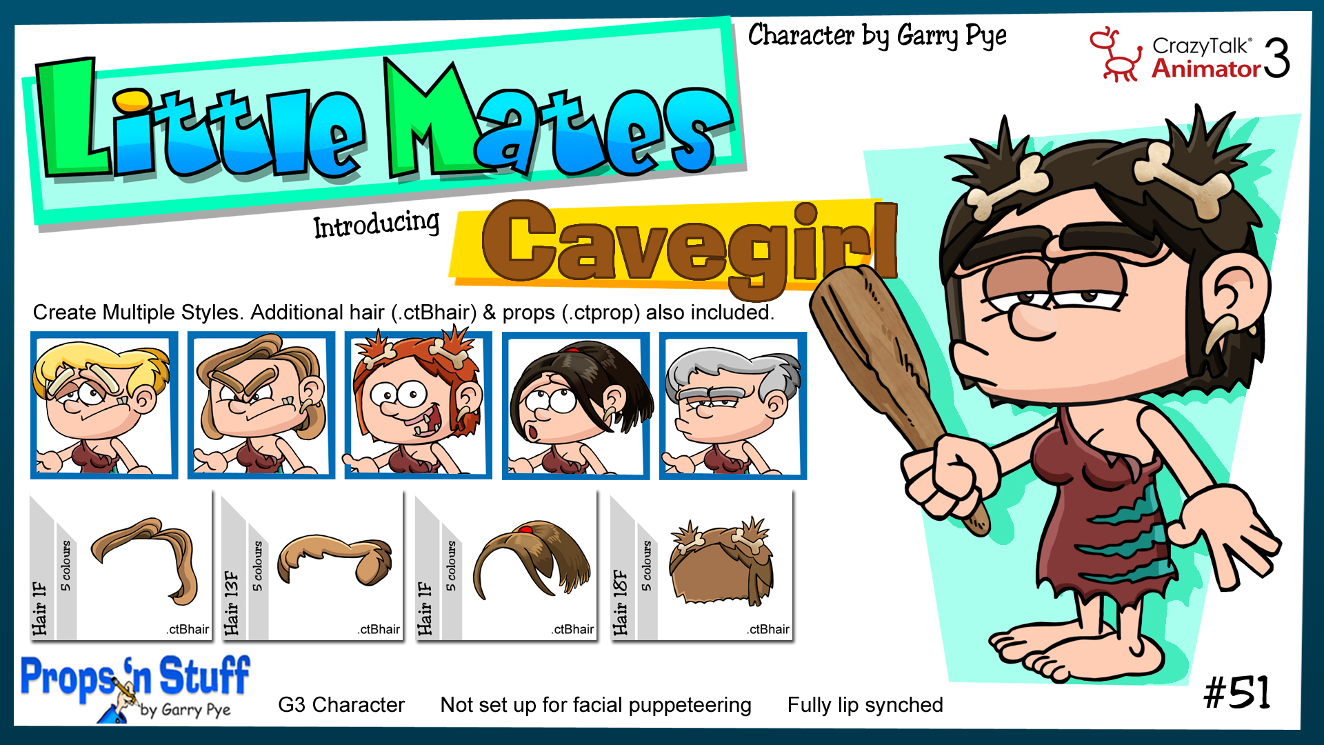 Little Mates #51 - Cavegirl - Cartoon Animator/Actor - Reallusion ...