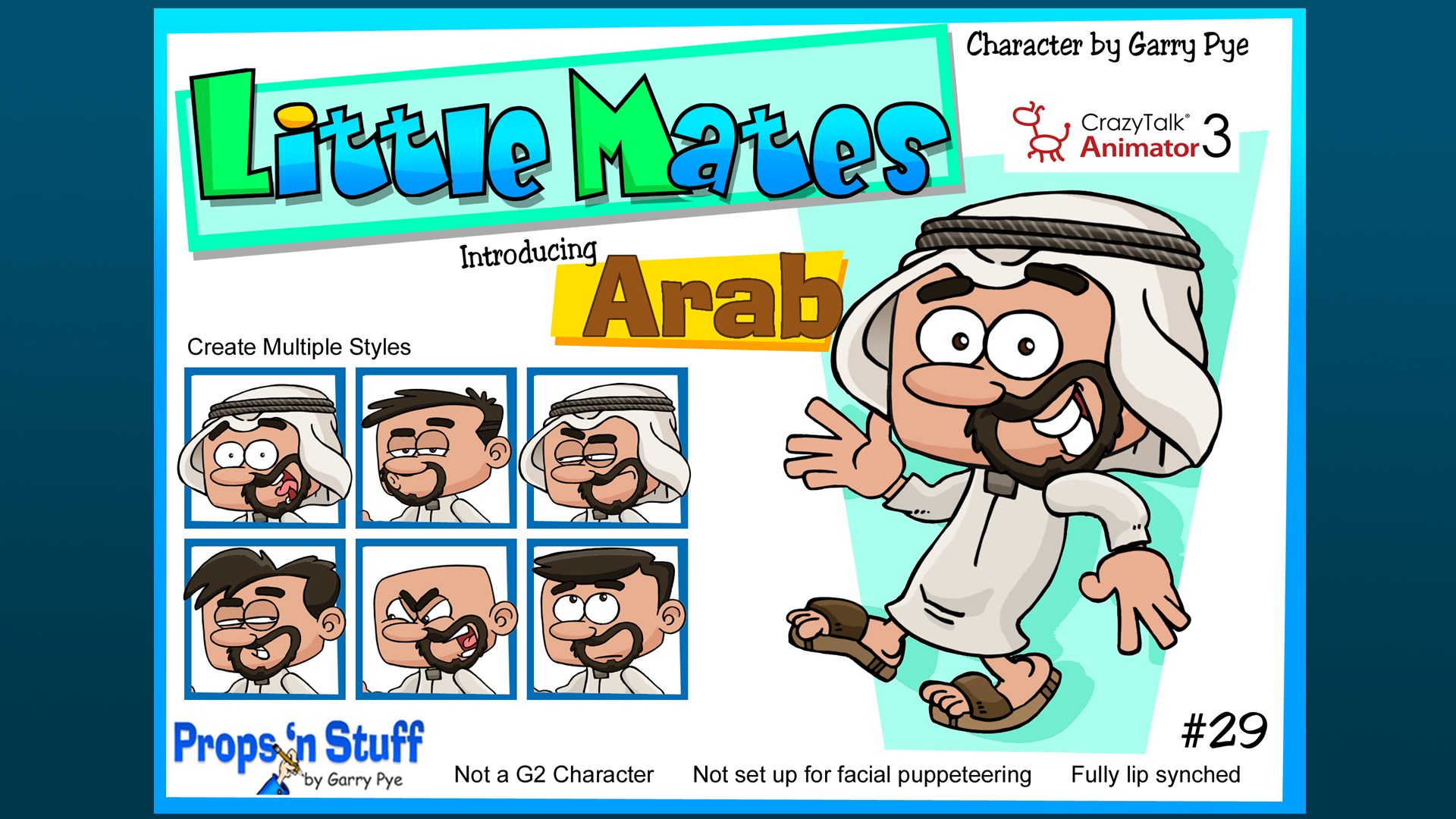 Little Mate #29 - Arab - Cartoon Animator/Actor - Reallusion Content Store