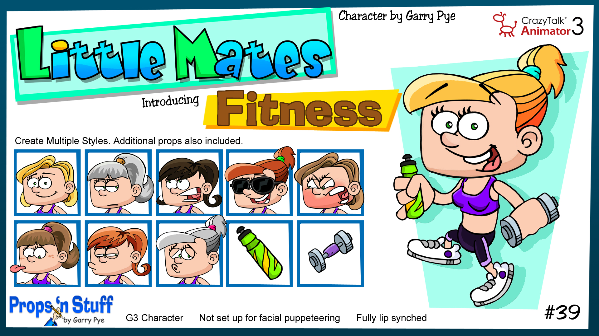 Little Mates #39 - Fitness - Cartoon Animator/Actor - Reallusion ...