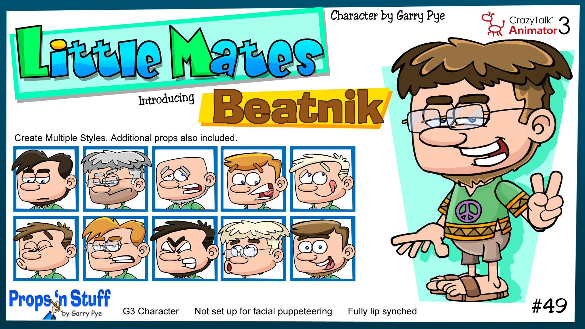 Little Mates #49 - Beatnik - Cartoon Animator/Actor - Reallusion ...