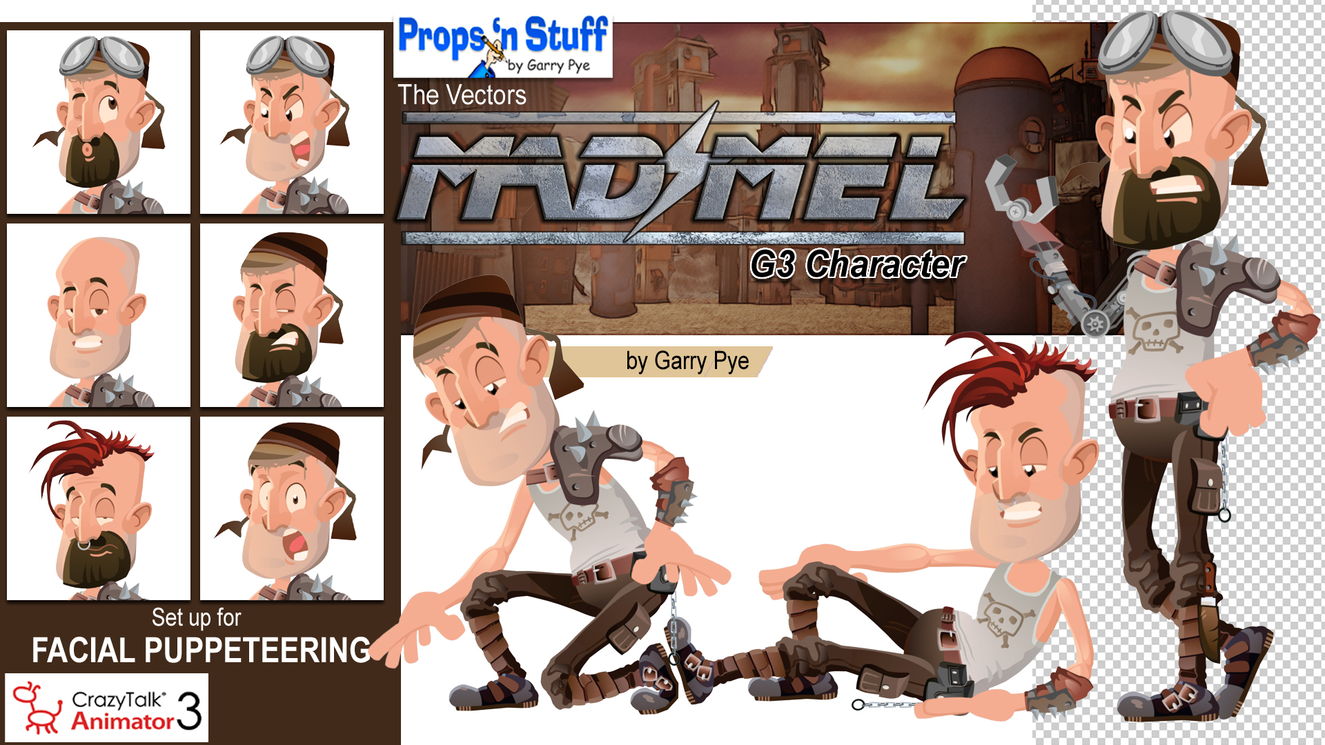 The Vectors - Mad Mel - Cartoon Animator/Actor - Reallusion Content Store