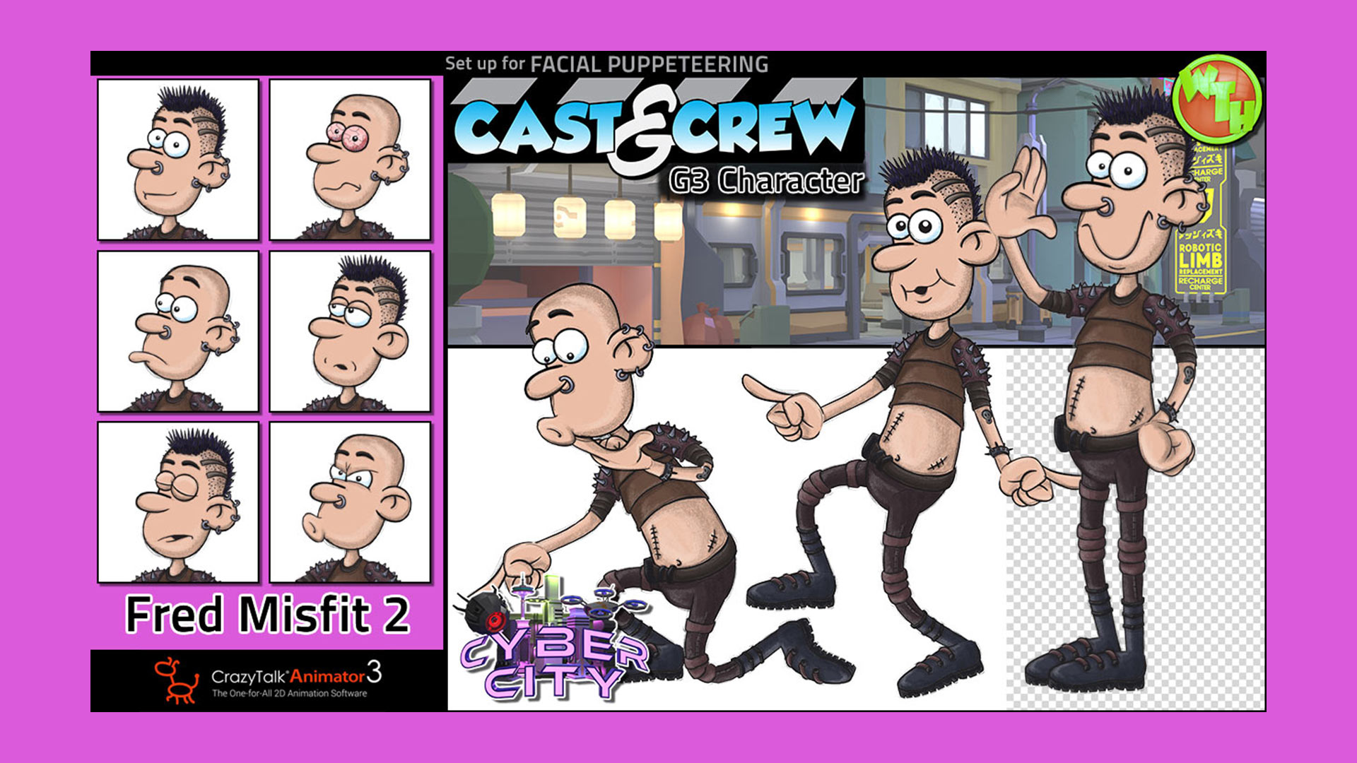 Cast&Crew – Fred Misfit 2 - Cartoon Animator/Actor - Reallusion Content Store