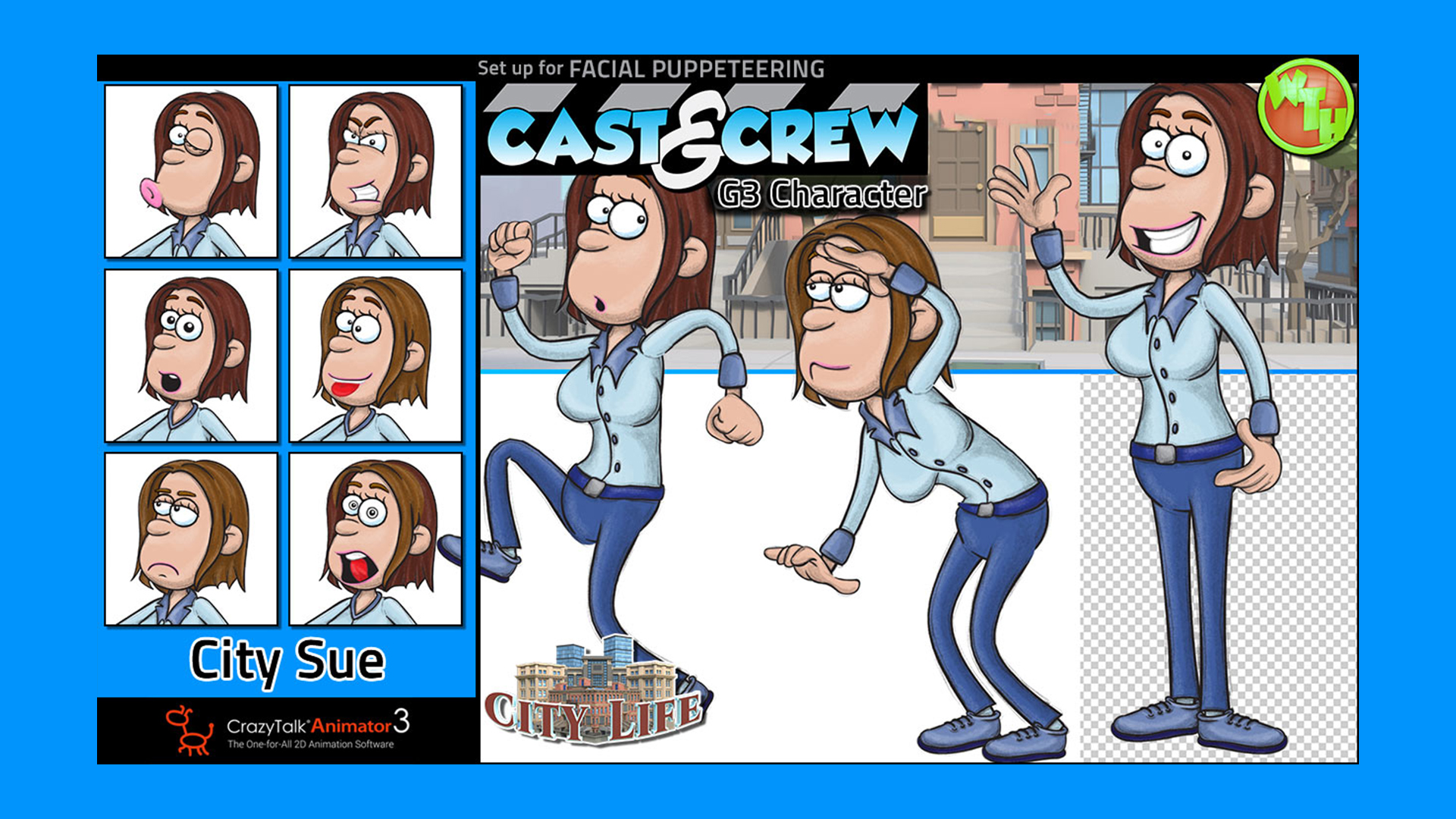 Cast & Crew – City Sue - Cartoon Animator/Actor - Reallusion Content Store