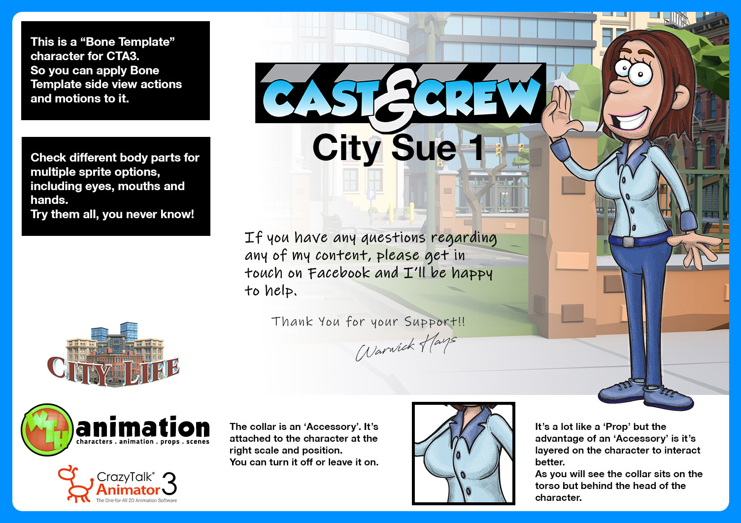 Cast & Crew – City Sue - Cartoon Animator/Actor - Reallusion Content Store