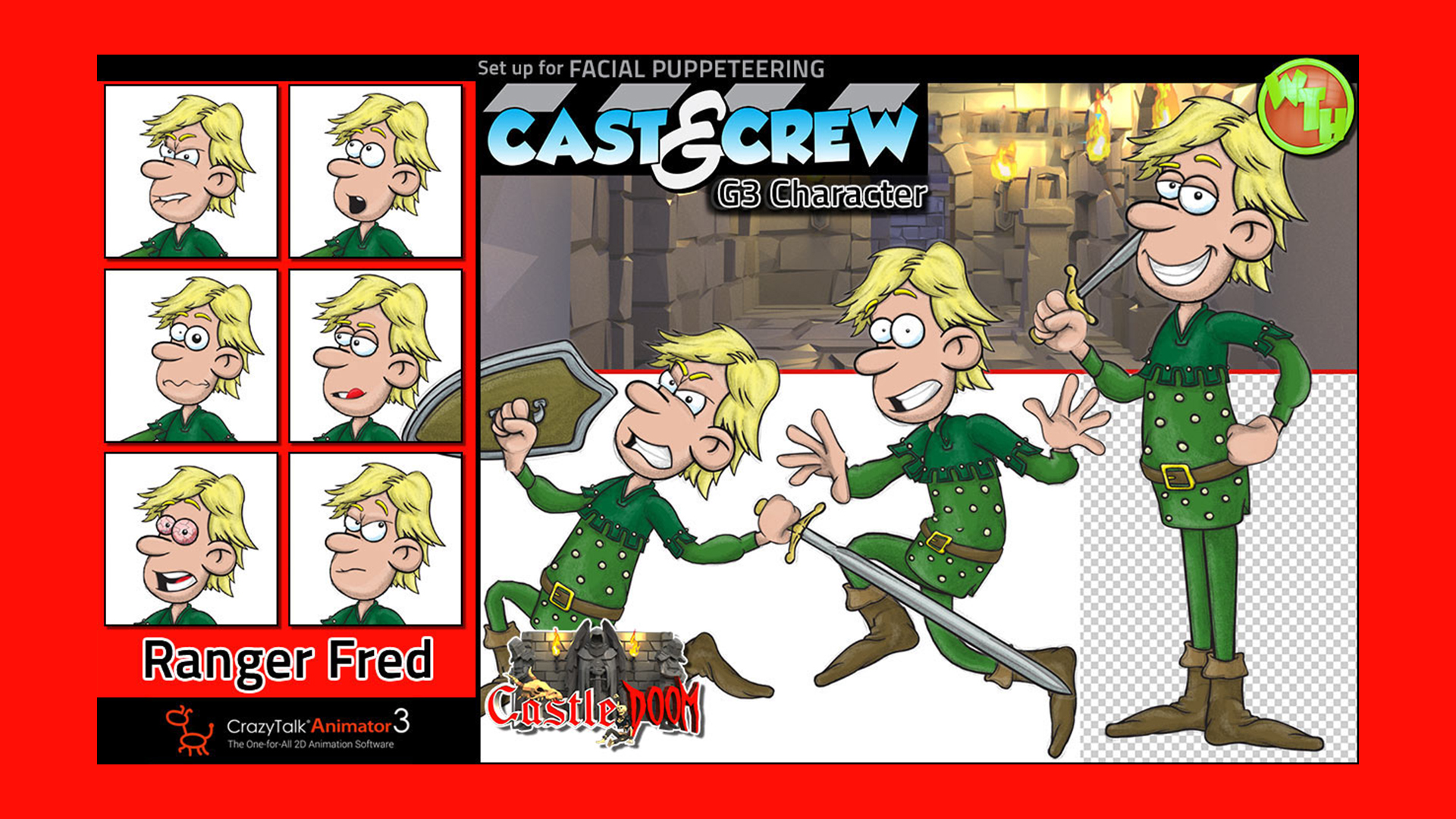Cast&Crew – Ranger Fred - Cartoon Animator/Actor - Reallusion Content Store