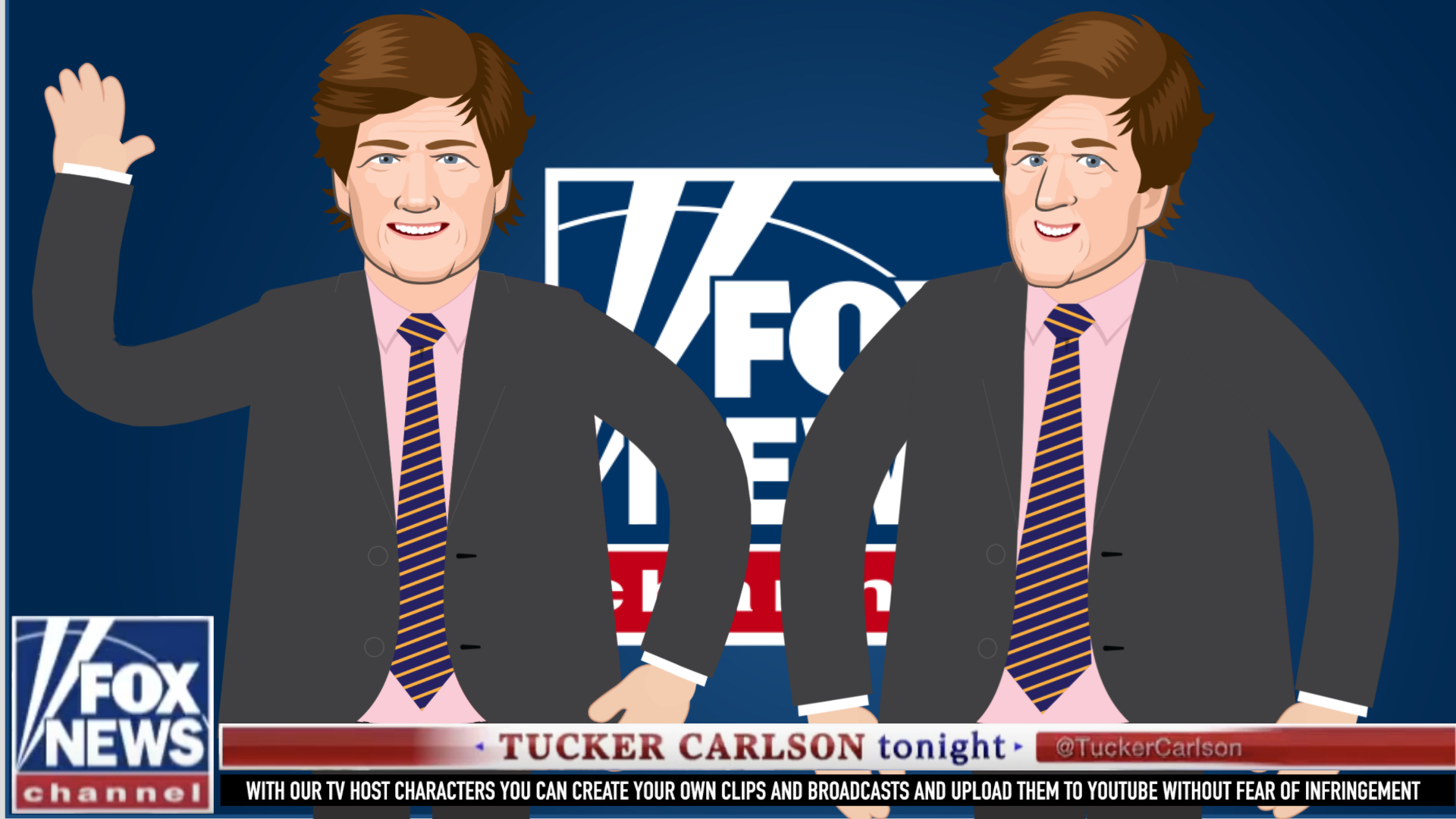 Tucker Carlson (Front & Side) - Cartoon Animator/Actor - Reallusion ...
