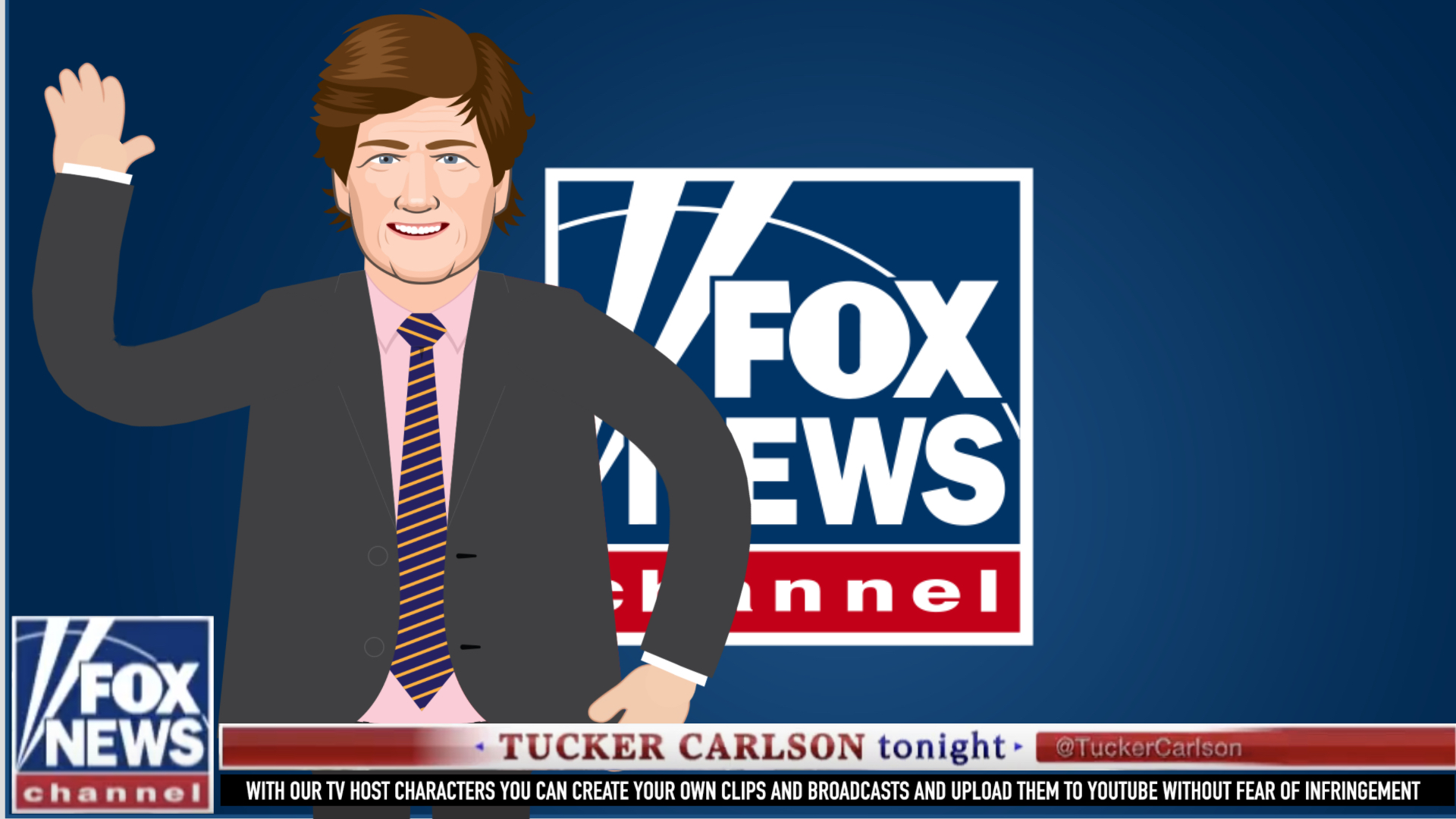 Tucker Carlson (Front & Side) - Cartoon Animator/Actor - Reallusion ...