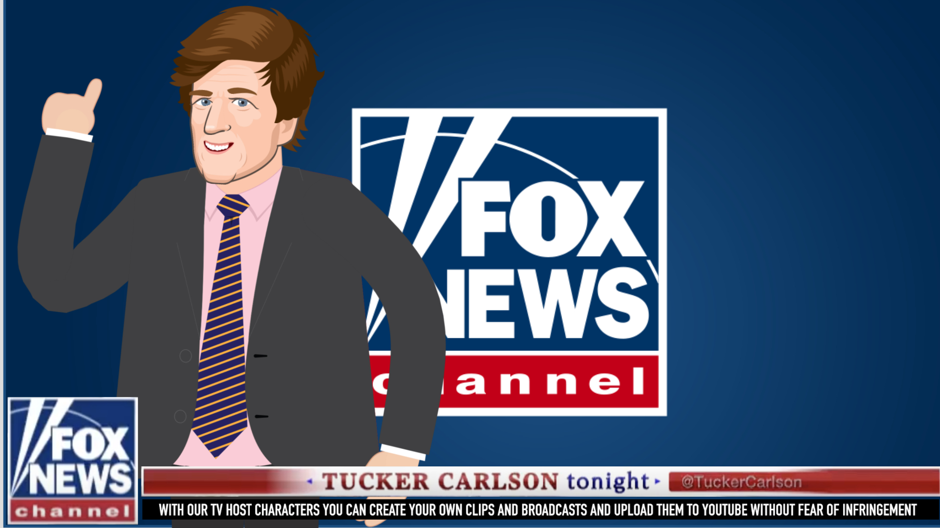 Tucker Carlson (Front & Side) - Cartoon Animator/Actor - Reallusion ...