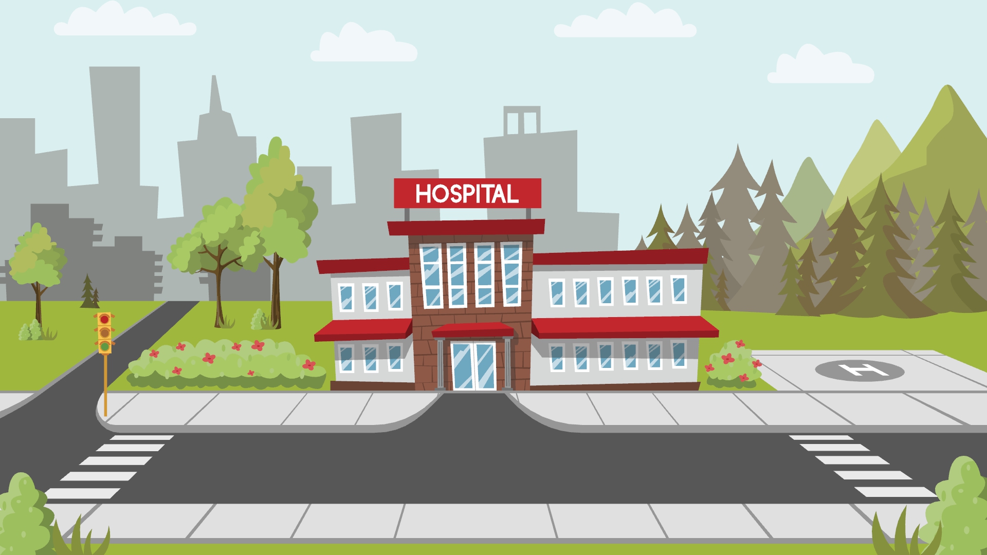 Medical Collection-Hospital Building - Cartoon Animator/Scene ...