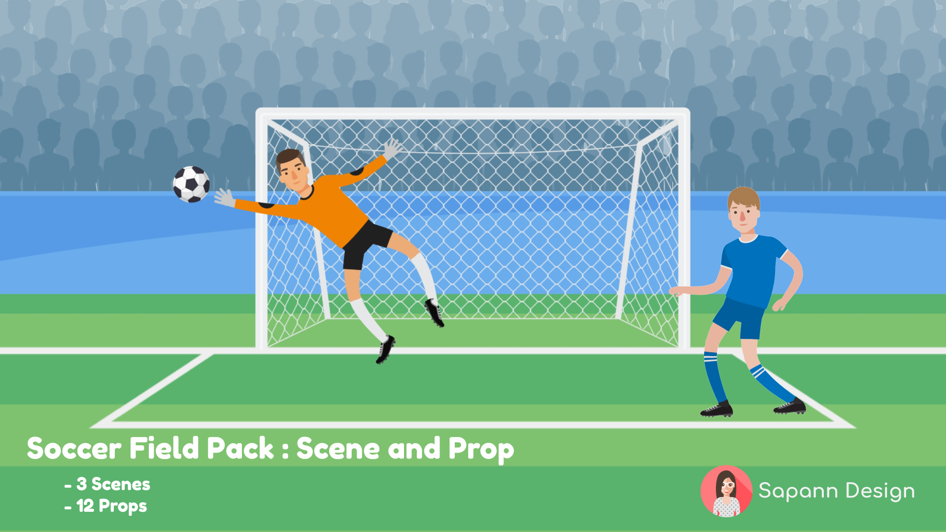 Soccer Field Pack - Cartoon Animator/Scene - Reallusion Content Store